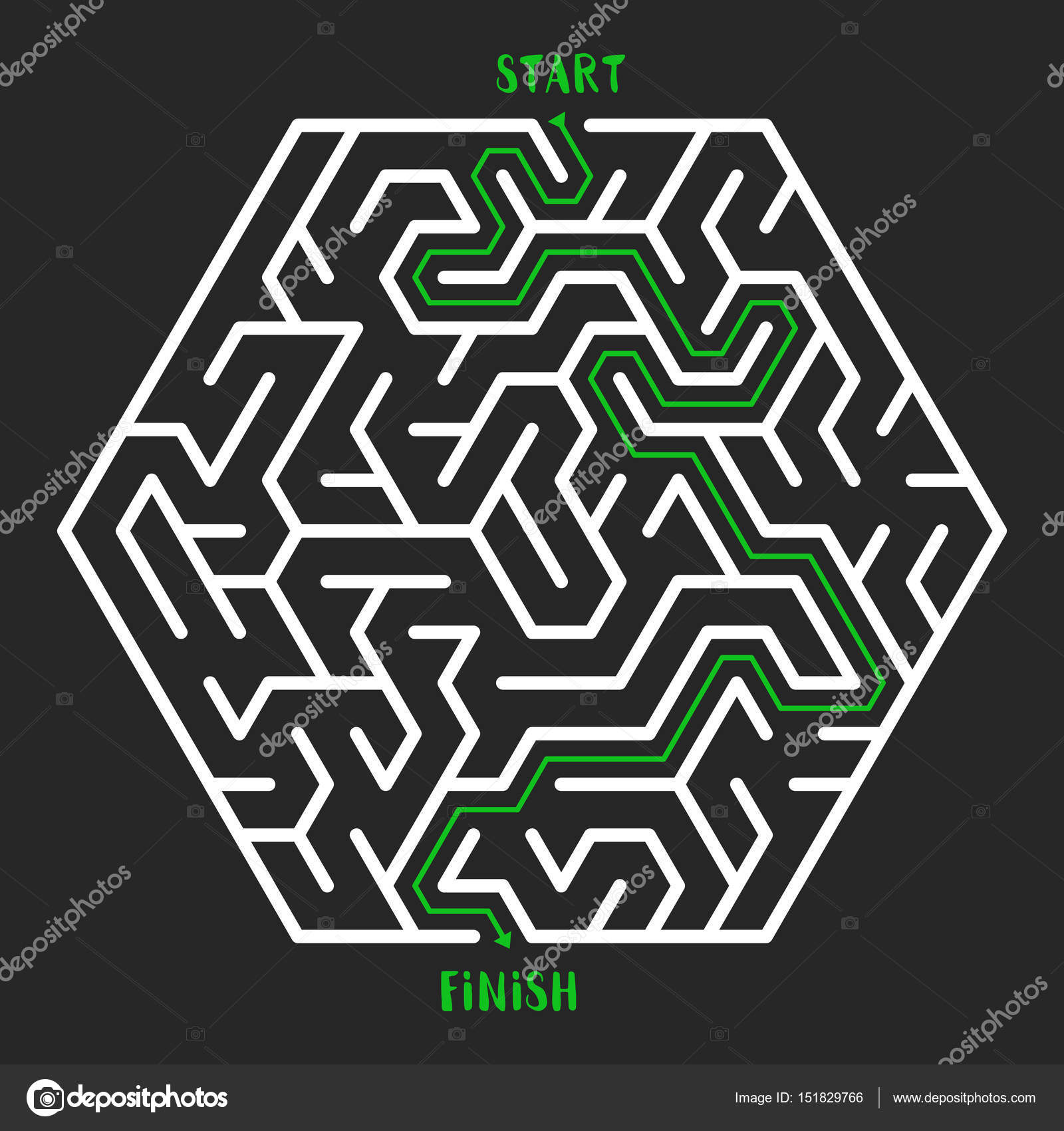 Maze Game background. Labyrinth with Entry and Exit. Stock Vector Image ...