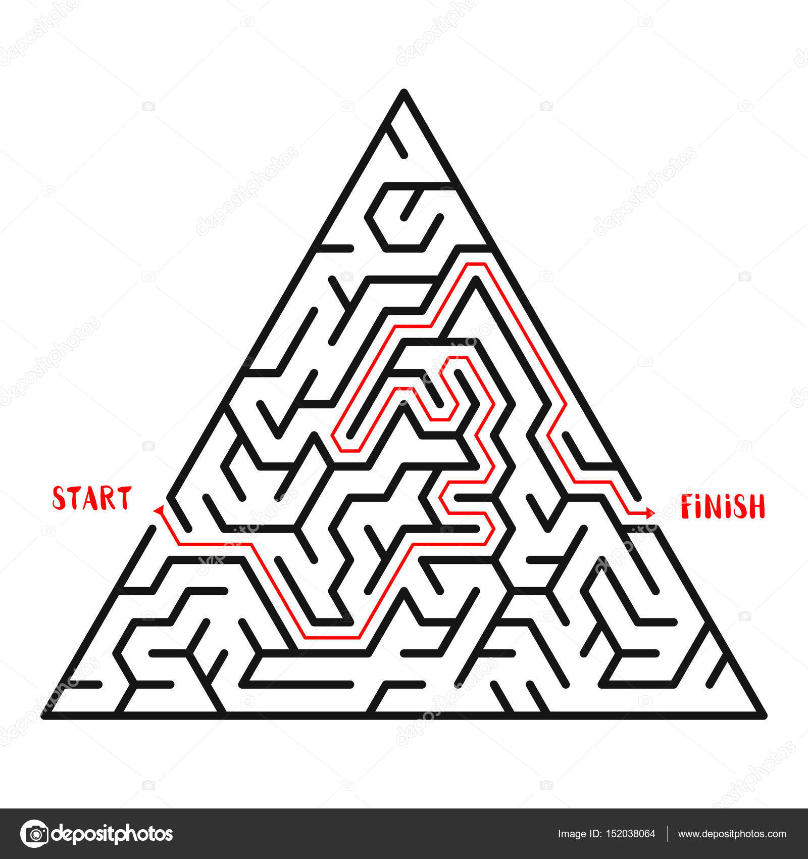 Maze Game background. Labyrinth with Entry and Exit. Stock Vector by ©newb1 152038064