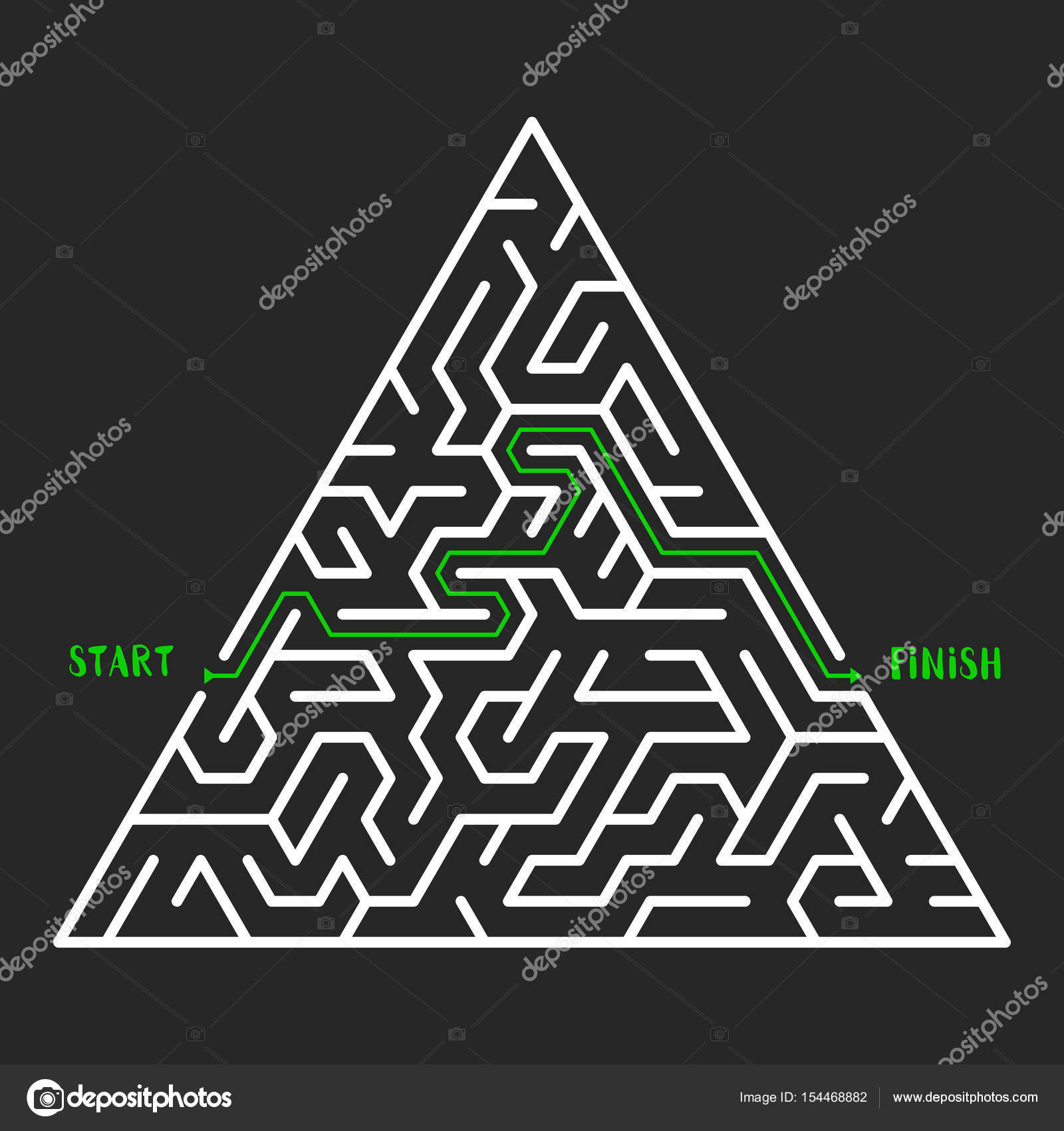 Maze Game background. Labyrinth with Entry and Exit. Stock Vector by ...