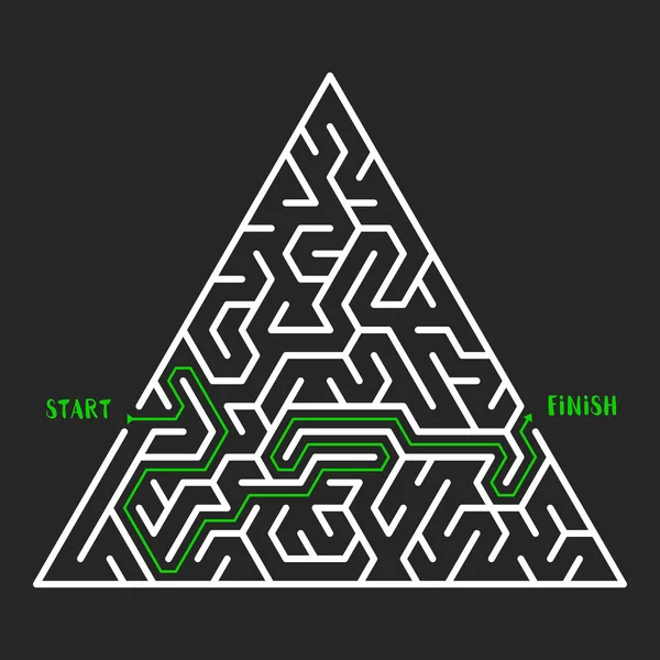 Maze Game background. Labyrinth with Entry and Exit. Stock Vector by ...