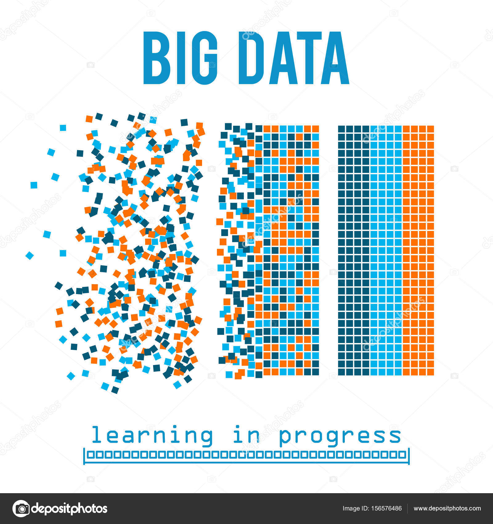 Big data visualization vector background. — Stock Vector © newb1 #156576486