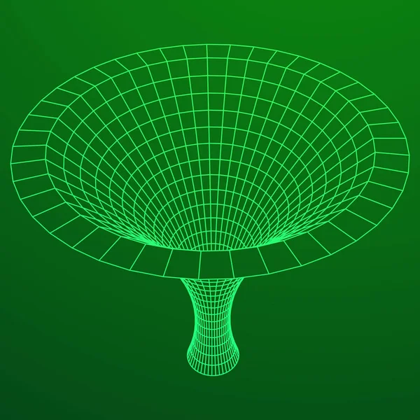 Wireframe Mesh Funnel Stock Vector by ©newb1 163511834