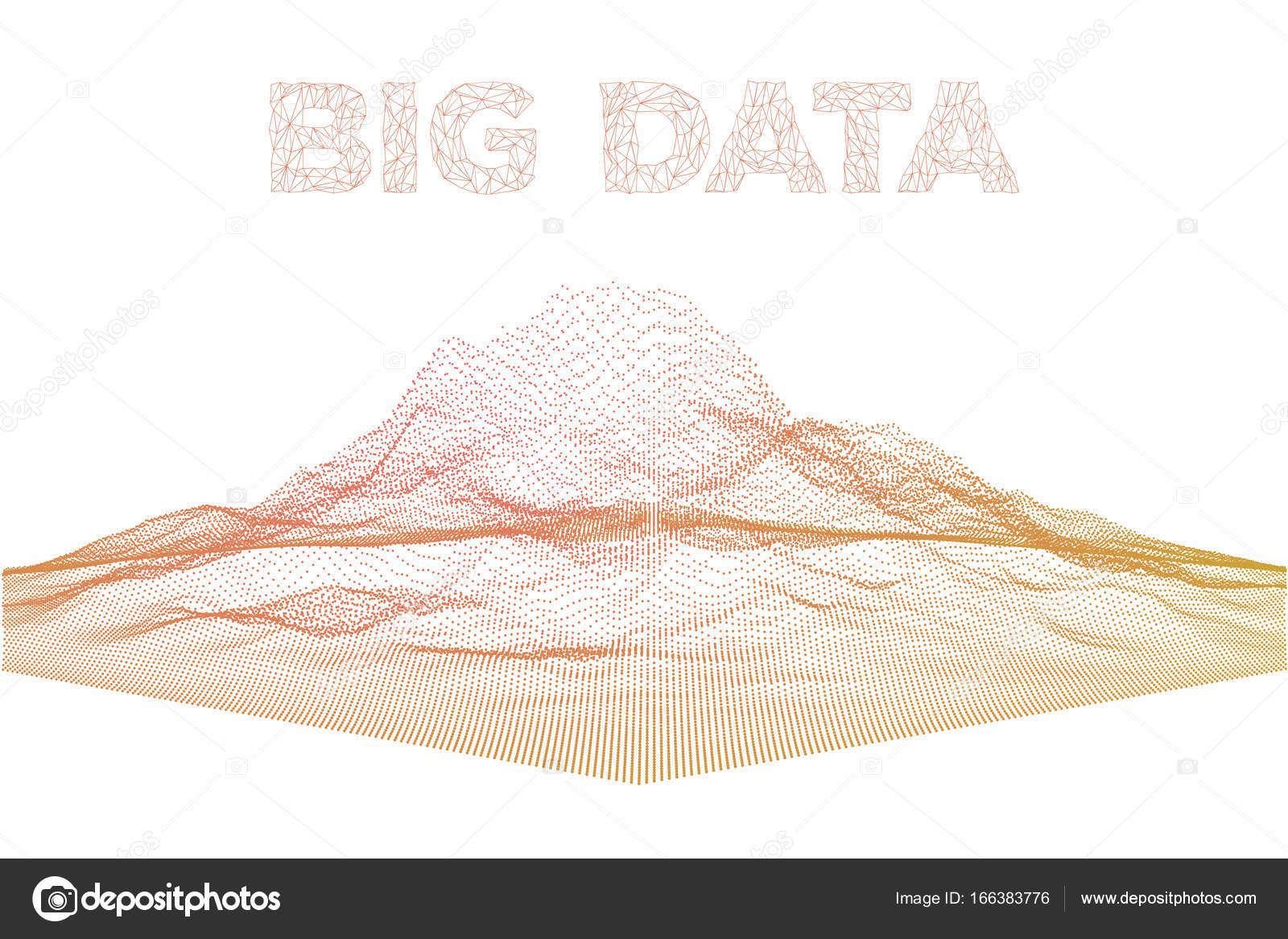 Big data visualization vector background. Stock Vector Image by ©newb1 ...