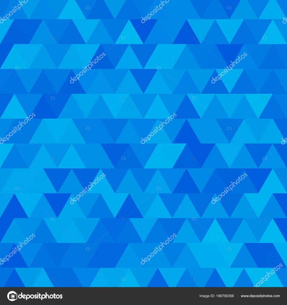 Blue triangle mosaic background. Stock Vector Image by ©newb1 #166790356