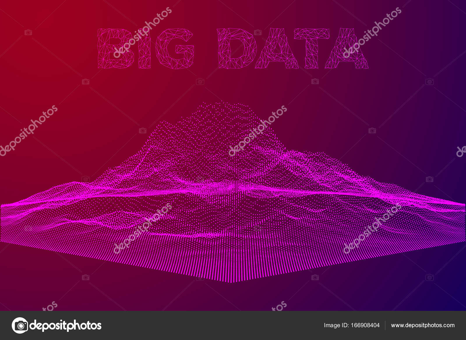 Big data visualization vector background. Stock Vector Image by ©newb1 ...