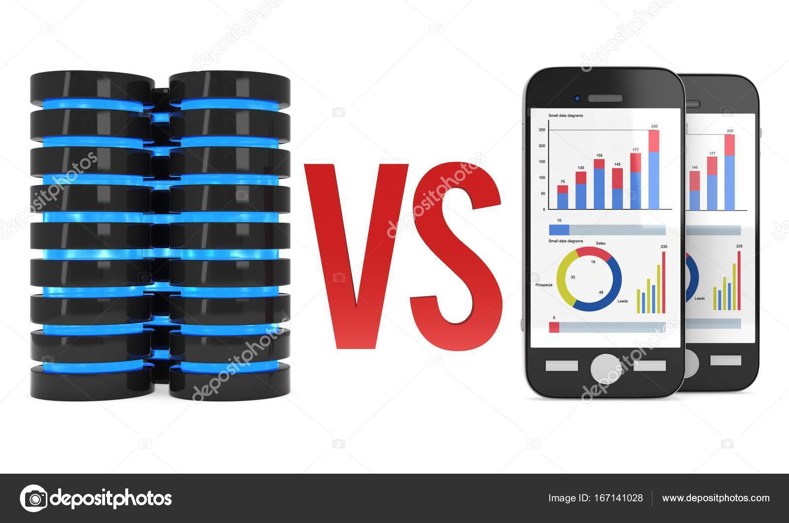 Big Data VS Small Data Stock Photo by ©newb1 167141028