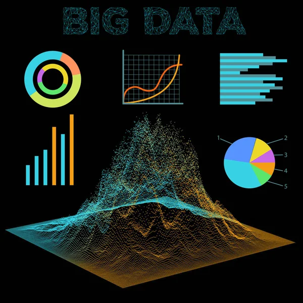 Big data visualization vector background. Stock Vector Image by ©newb1 ...