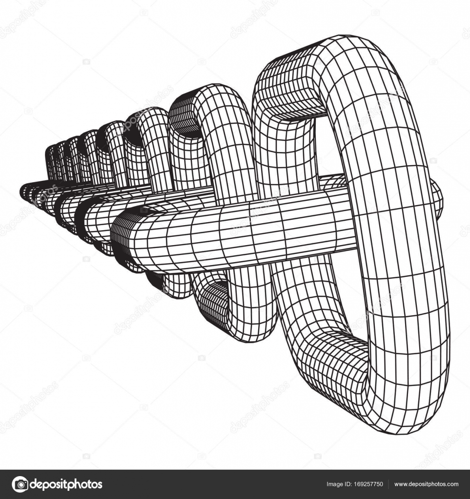 Wireframe BlockChain links Stock Vector Image by ©newb1 #169257750