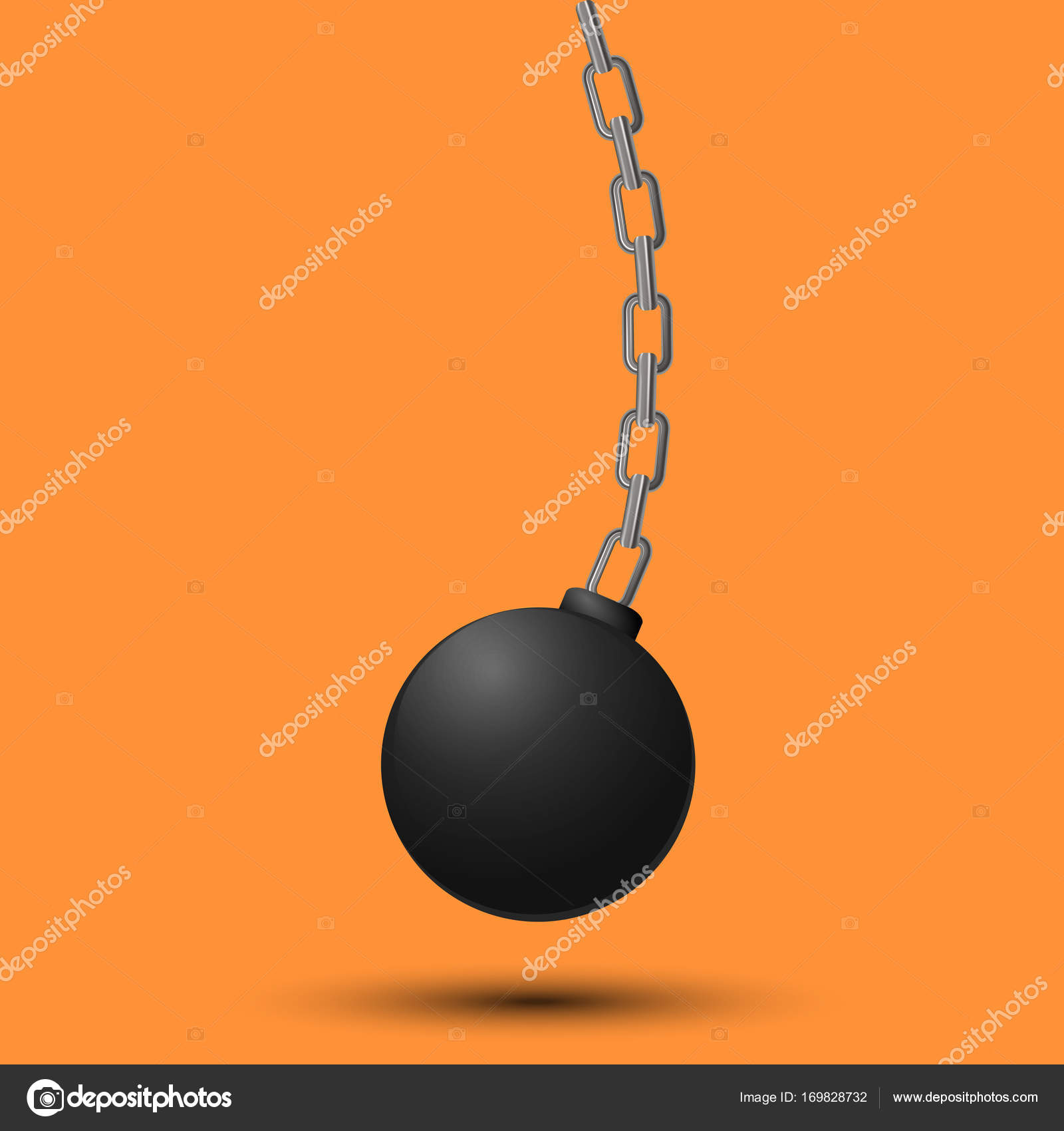 Vector illustration of wrecking ball Stock Vector by ©newb1 169828732