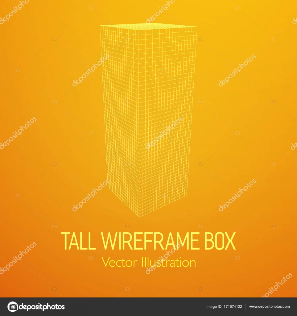 Caja de rectángulo vertical alto Vector de stock por ©newb1 171674122