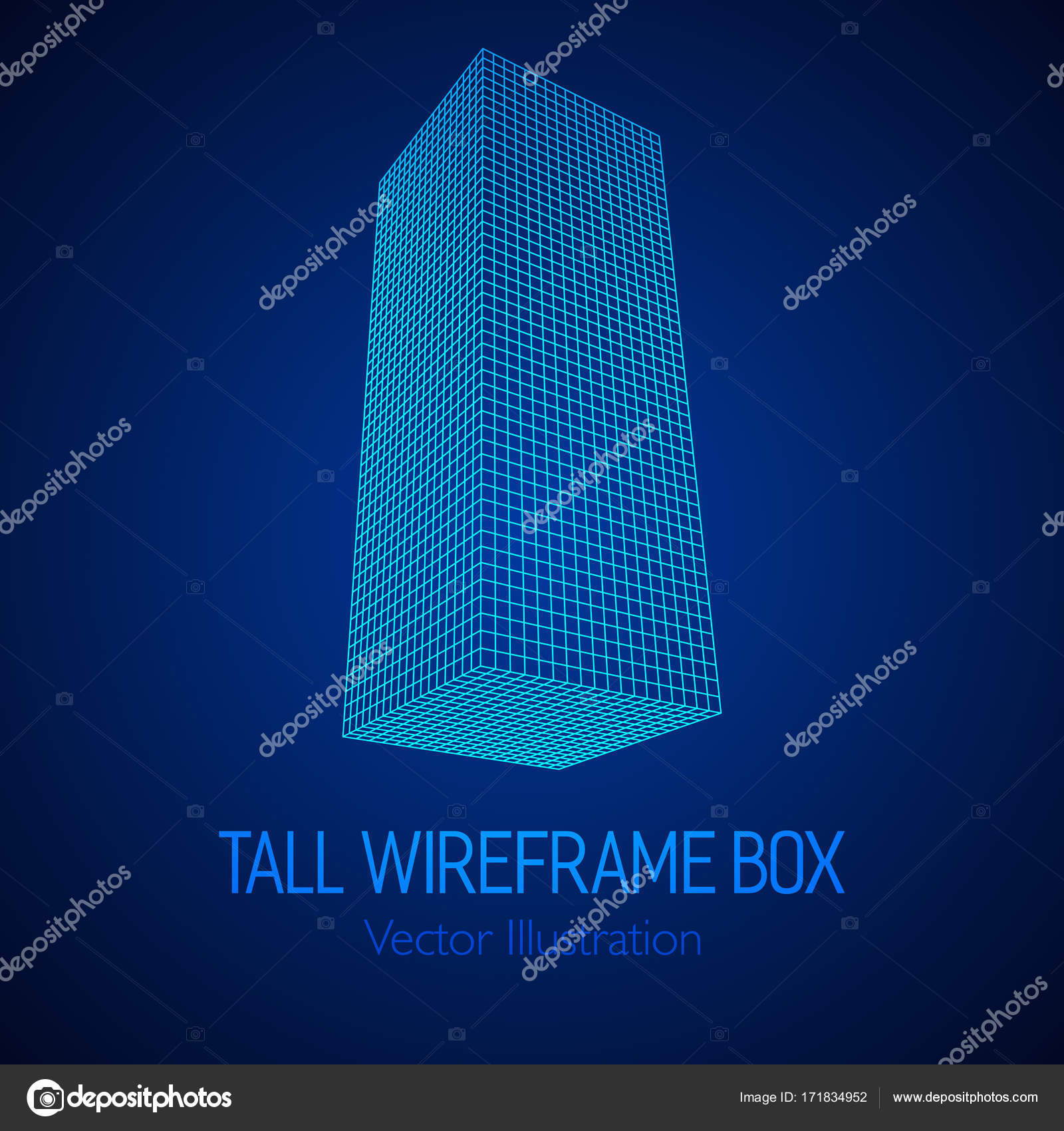 Caja de rectángulo vertical alto Vector de stock por ©newb1 171834952