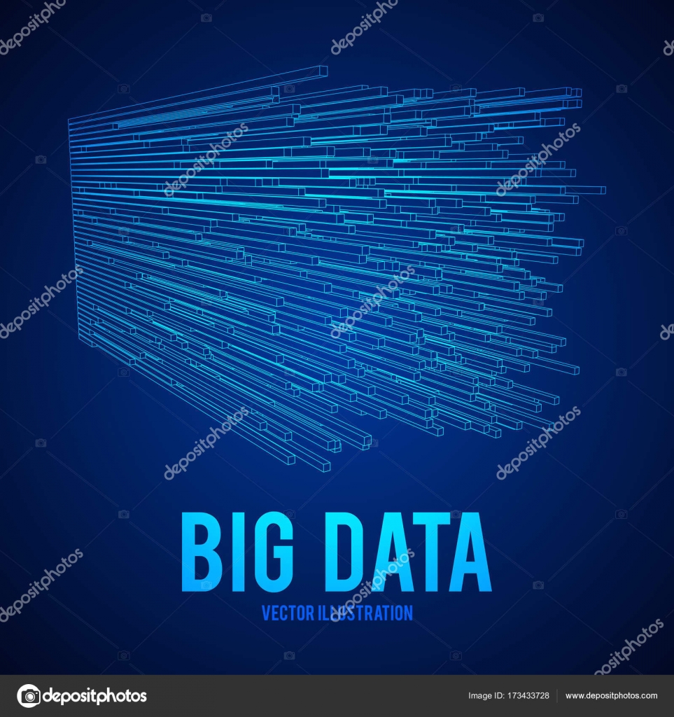 Big data visualization vector concept Stock Vector by ©newb1 173433728