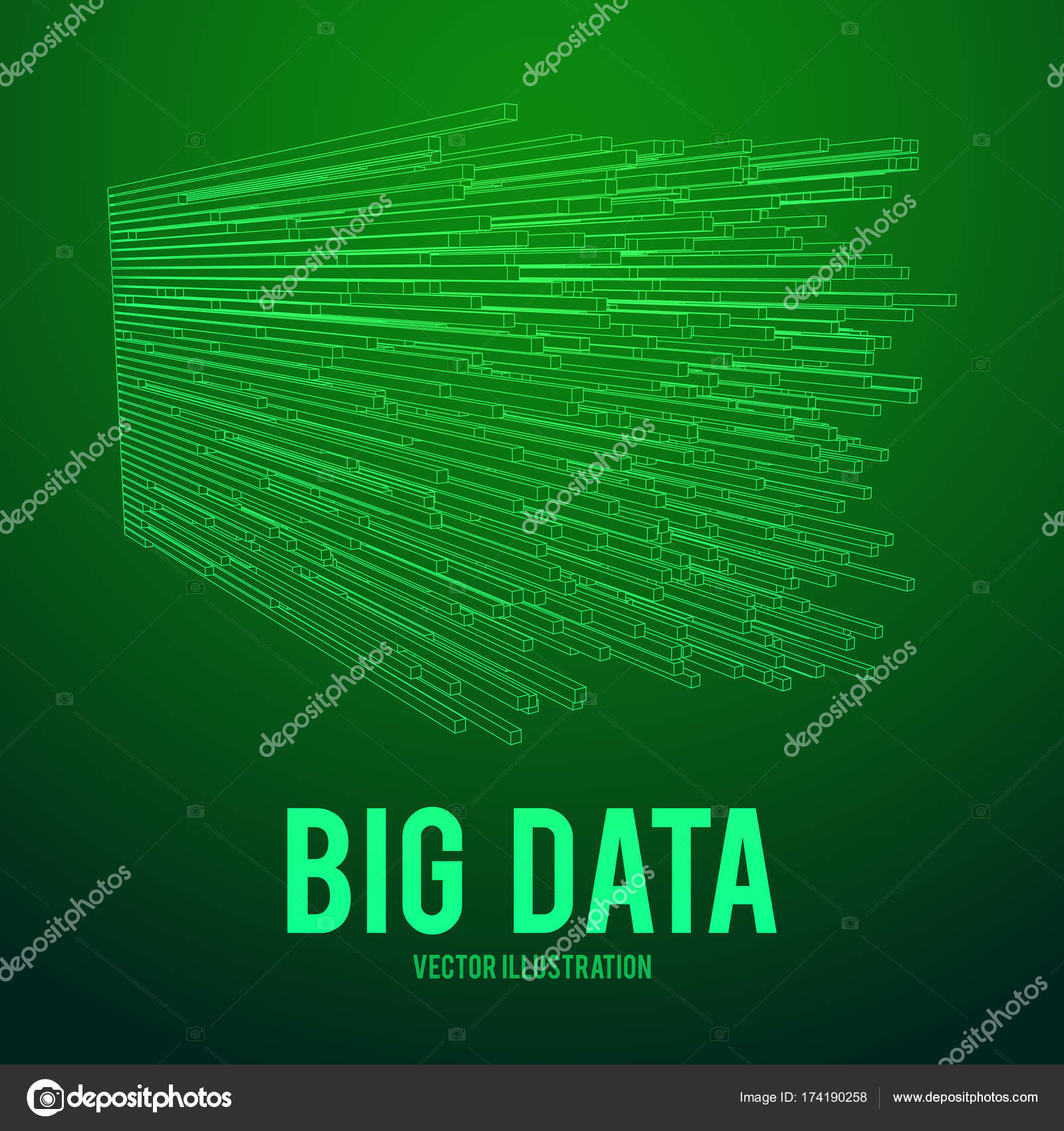 Big data visualization vector concept Stock Vector Image by ©newb1 ...