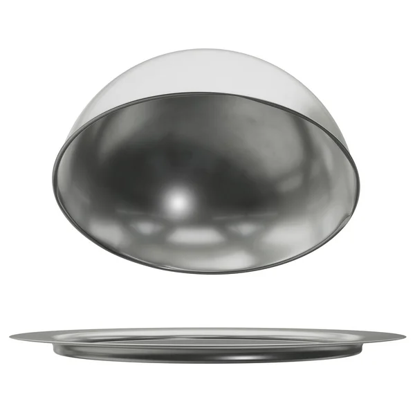 Restaurant cloche with open lid — Stock Photo © Alexynder #18240547