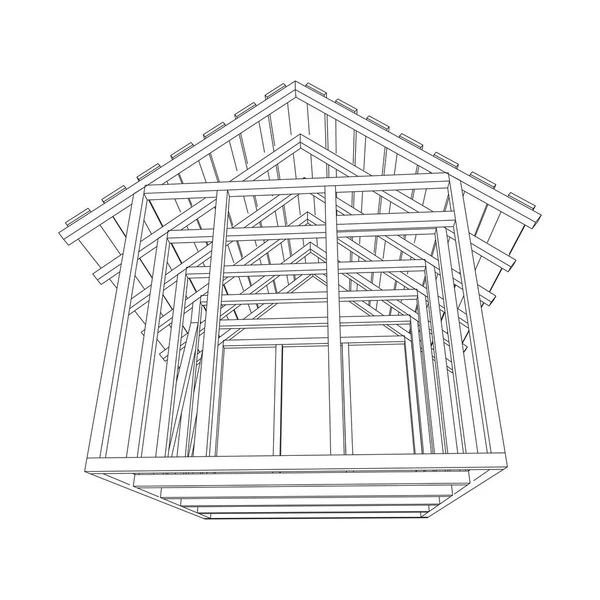 House framing Stock Vectors, Royalty Free House framing Illustrations ...