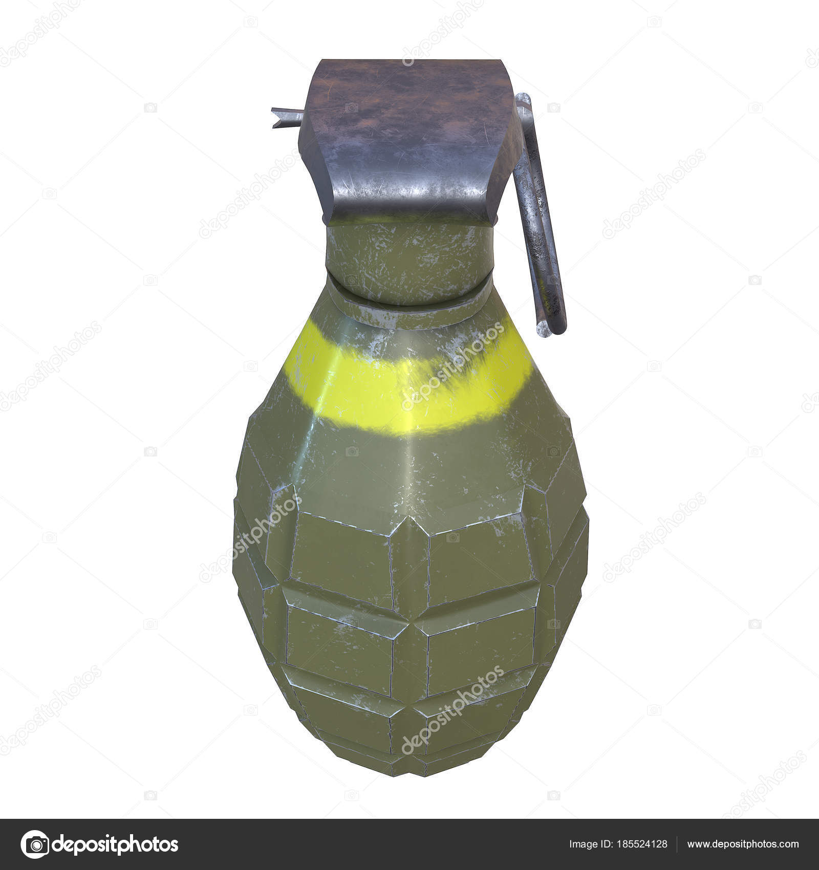 Isolated hand bomb with white background — Stock Photo © newb1 #185524128