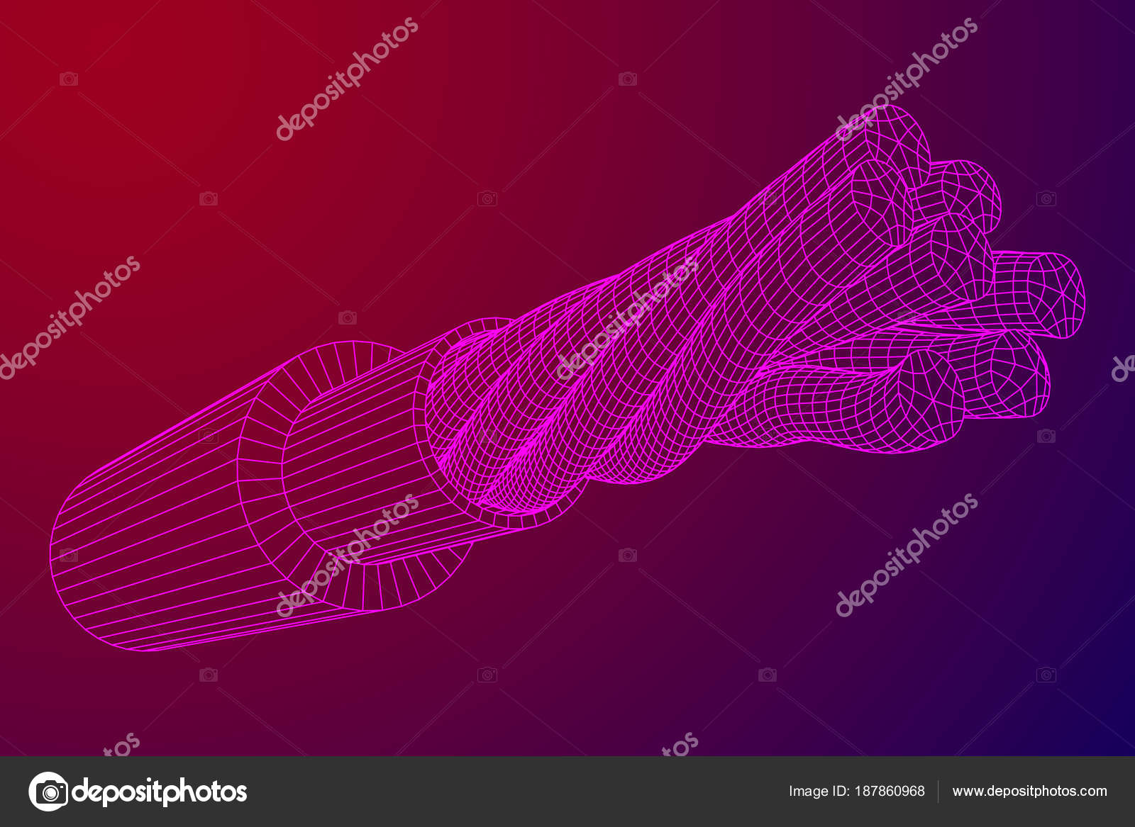 Electrical cable wireframe Stock Vector Image by ©newb1 #187860968