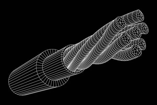 Electrical cable wireframe Stock Vector Image by ©newb1 #190725996