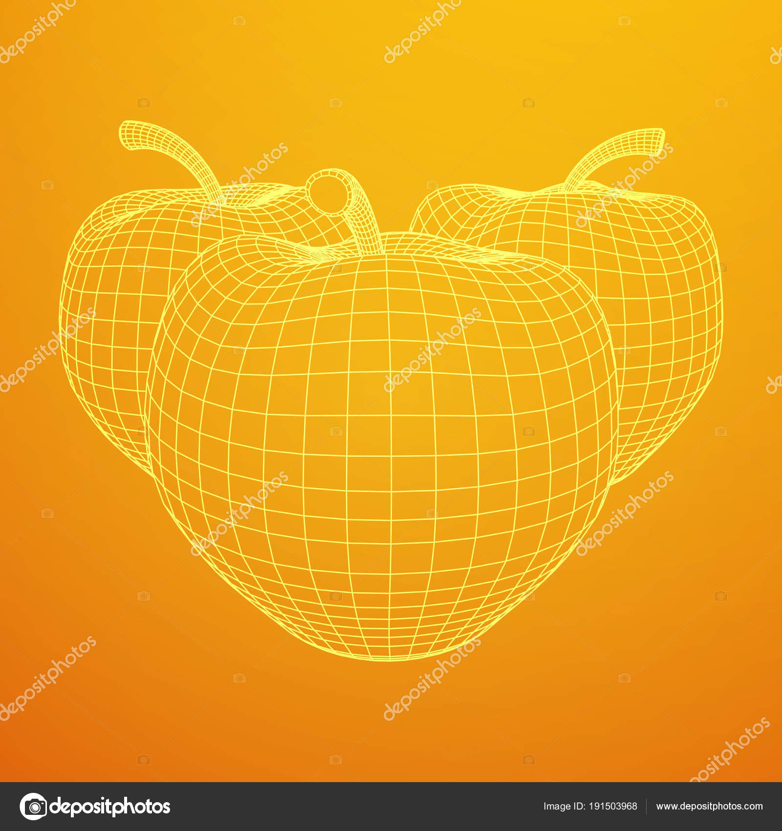 Vector Illustration Of Apple Stock Vector By ©newb1 191503968