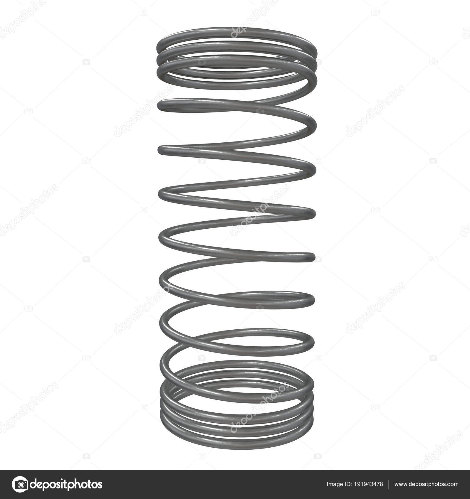 Metal spring 3d Stock Photo by ©newb1 191943478