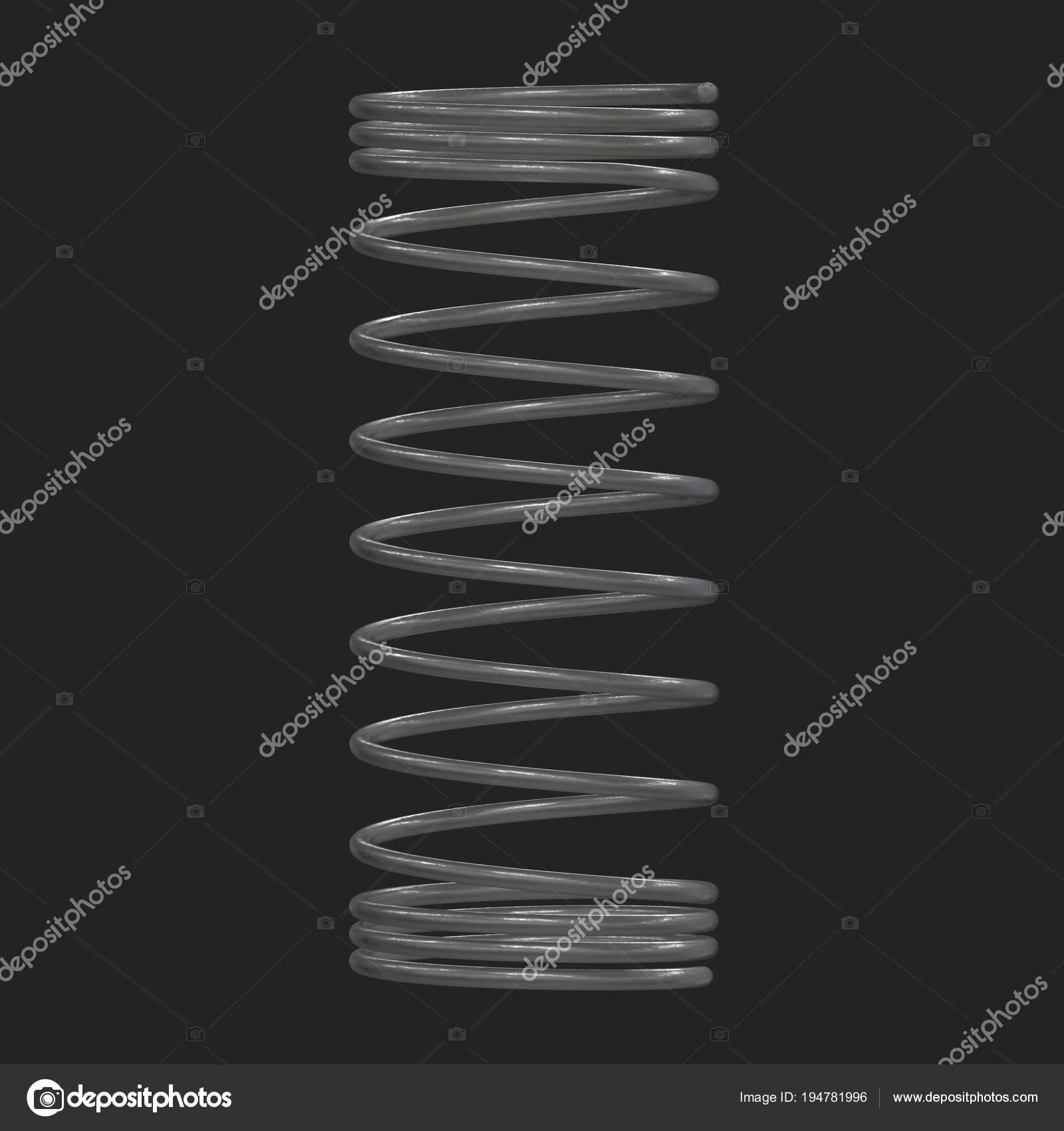 Metal spring 3d Stock Photo by ©newb1 194781996