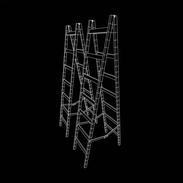 Bridge Connection Structure Wireframe Stock Vector By ©newb1 380938564