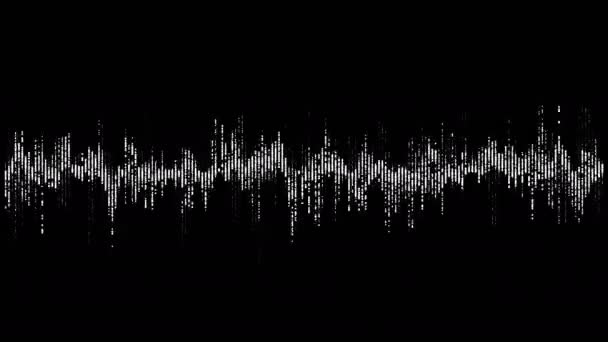 Visualization of voice record, artificial intelligence. Music equalizer ...