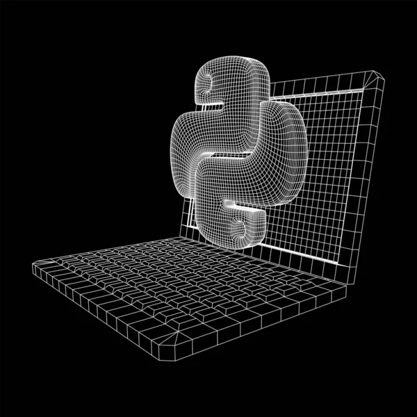 Tela computador 3d imágenes de stock de arte vectorial | Depositphotos