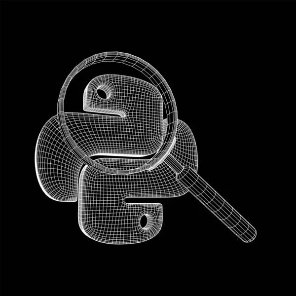 Signo de lenguaje de código Python vector, gráfico vectorial © newb1 ...