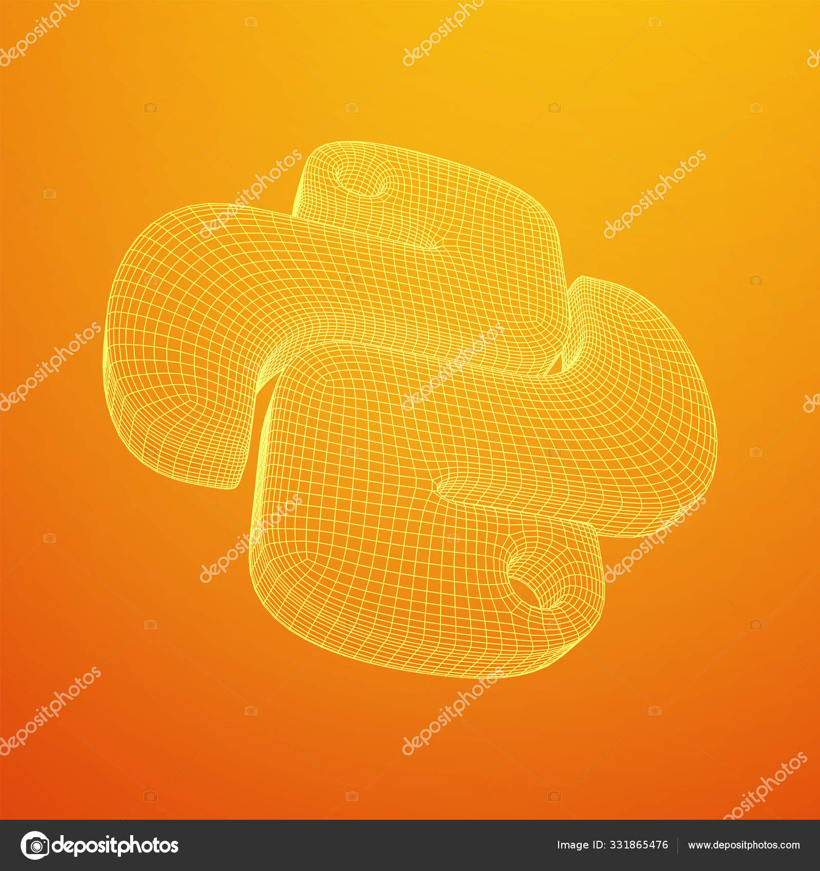 Signo de lenguaje de código Python Vector de stock #331865476 de ©newb1