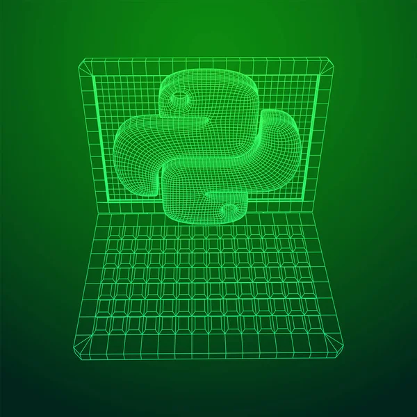 Laptop Abstract Mesh Background Vector Stock Vector Image by ©newb1 ...