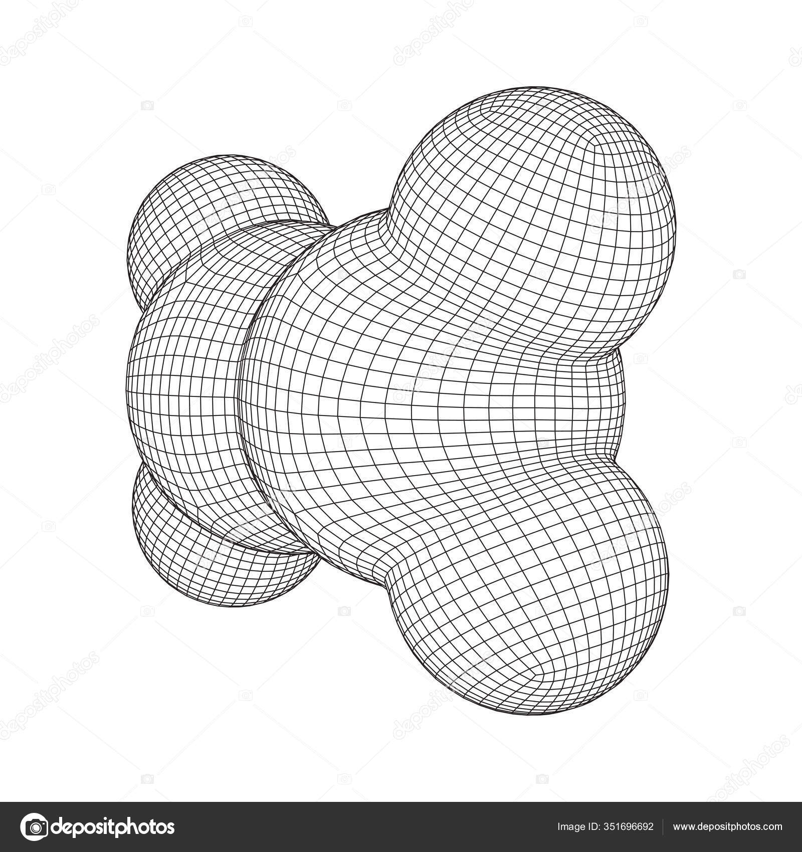 Molécula de etileno y eteno . Vector de stock por ©newb1 351696692