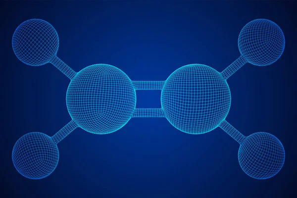 Ethylene ethene molecule. Stock Vector Image by ©newb1 #349849514