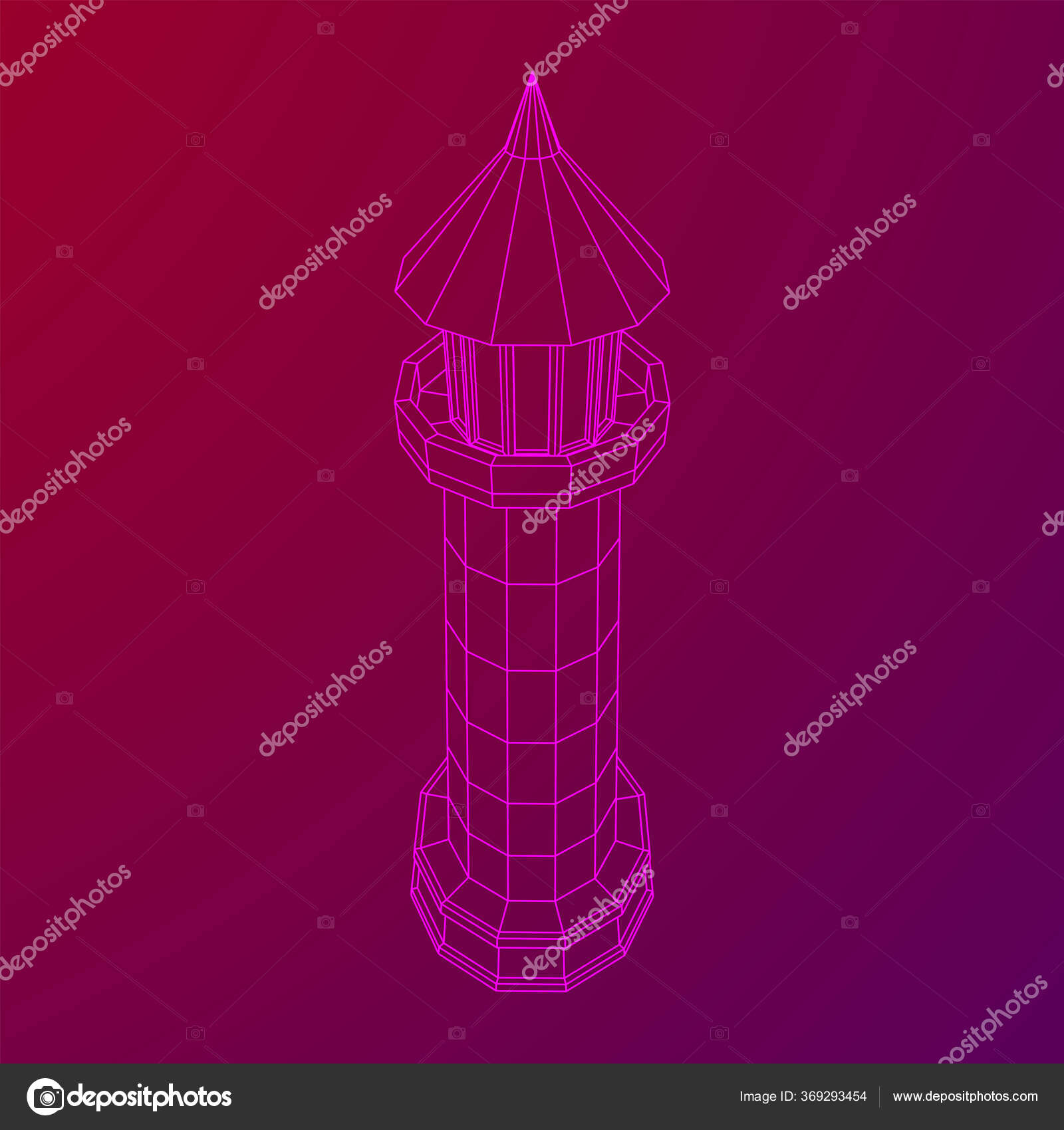 Lighthouse. Navigation Beacon building Stock Vector by ©newb1 369293454
