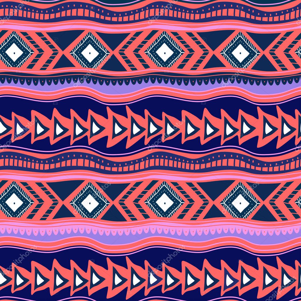 Patrón vintage sin costuras. Textura de rayas geométricas. Motivos ...