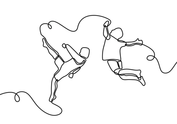 Continuous One Line Drawing Young Cute Girl Minimalism Vector ...