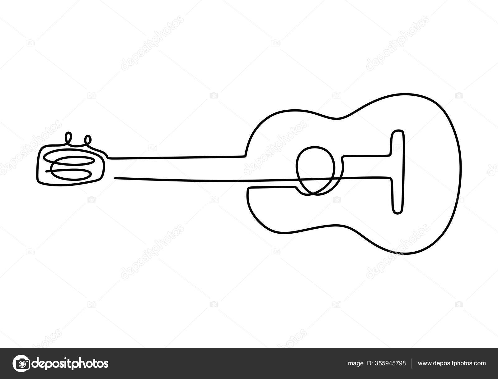 Akustisk Gitar Tegning 3,500+ Guitar Lesson Stock Illustrations,
