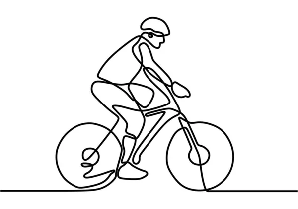 Grafika wektorowa Rowerzysta rysunek konturu, Rowerzysta rysunek ...