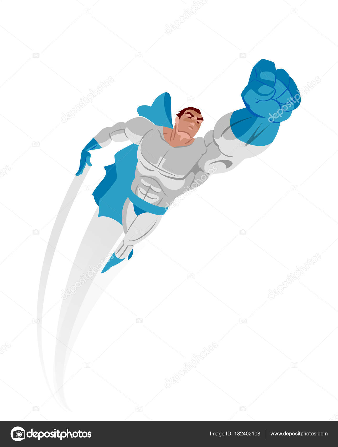 Poster. Superhero terbang naik . Vektor Stok oleh ©Maxutov 182402108