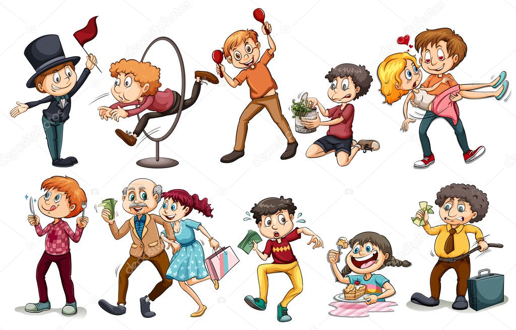 People doing different activities Stock Vector Image by ©blueringmedia ... People doing different activities Stock Vector Image by ©blueringmedia ...