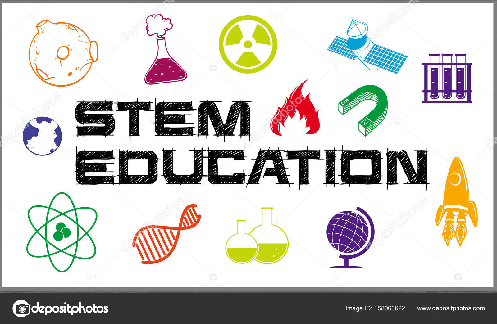 Poster design for stem education Stock Vector Image by ©blueringmedia ...