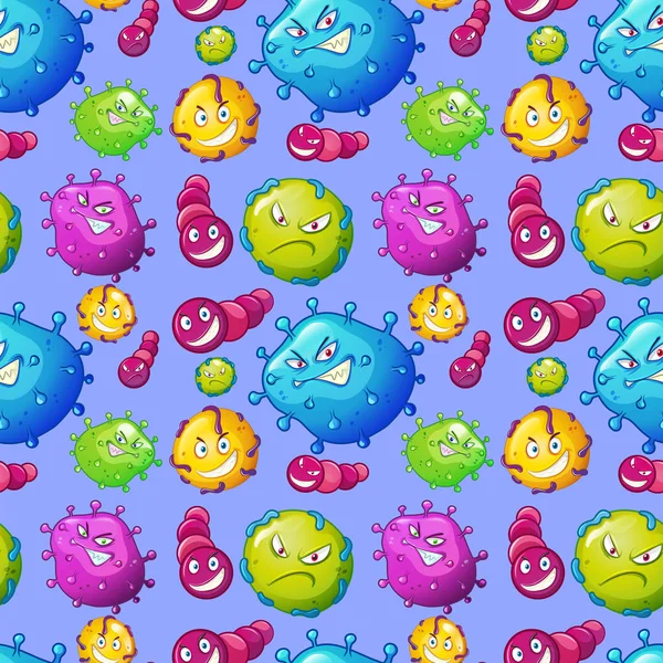 Seamless background with colorful virus — Stock Vector © blueringmedia ...