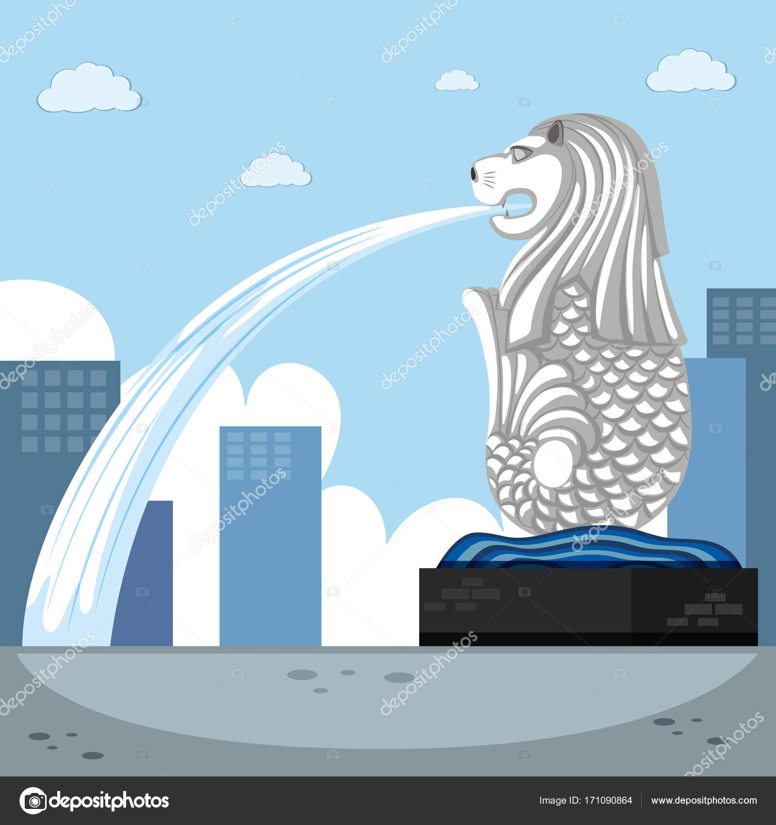 Merlion Drawing