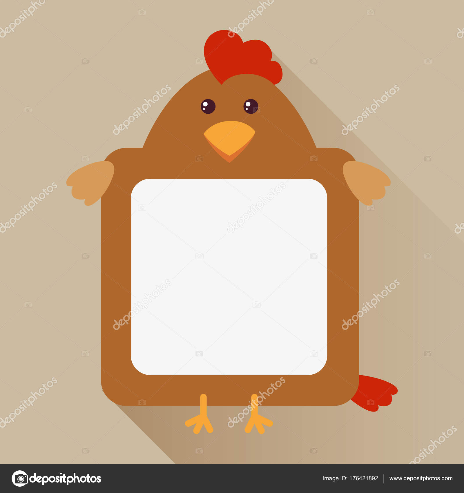 Border template with chicken head Stock Vector Image by ©blueringmedia ...