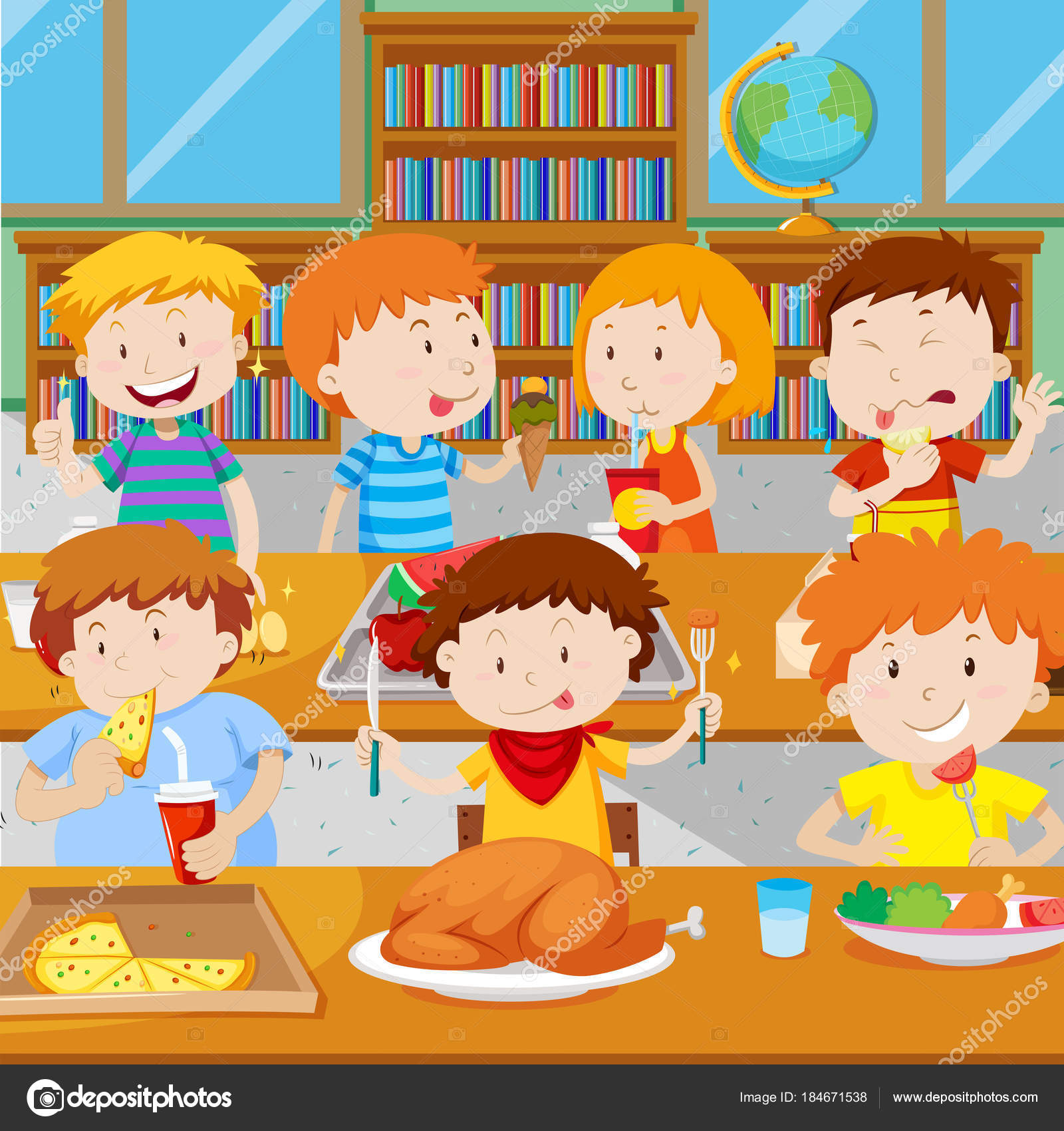 Cafeteria Lunch Clipart