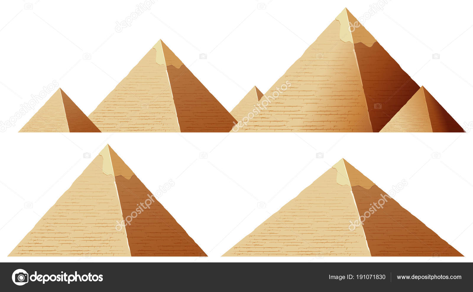 Aislar pirámide Vector de stock #191071830 de ©blueringmedia