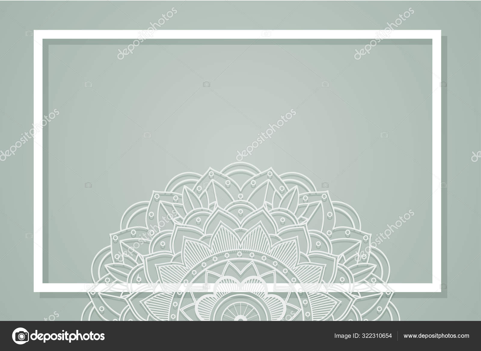 Gray background with mandala patterns Stock Vector Image by ...