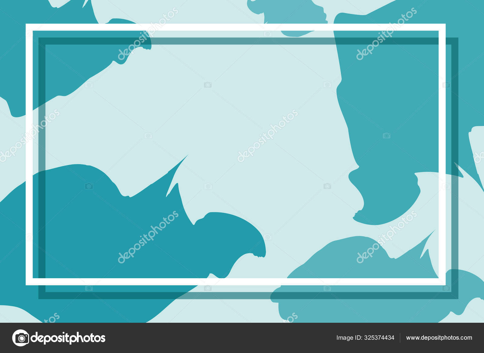 Frame design in blue color Stock Vector by ©blueringmedia 325374434