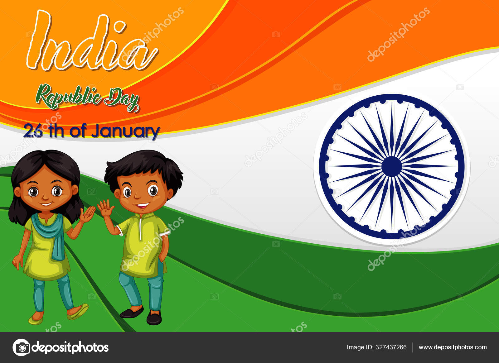 Public holiday poster design with happy kids Stock Vector by ...