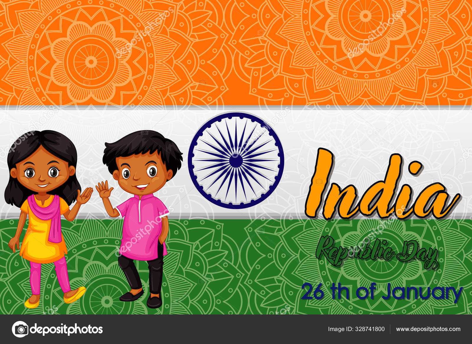 Public holiday poster design with happy kids Stock Vector Image by ...